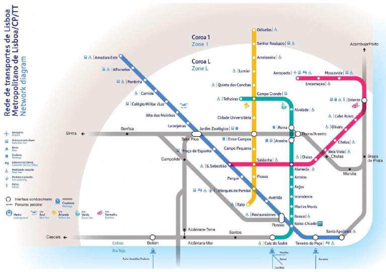 Lisbon Metro Map | PDF