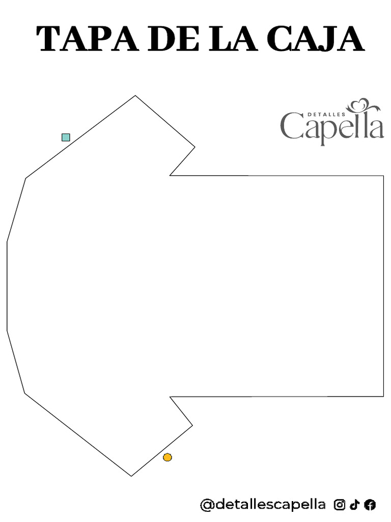 Plantilla (Gratis) Caja Camiseta Capella | PDF