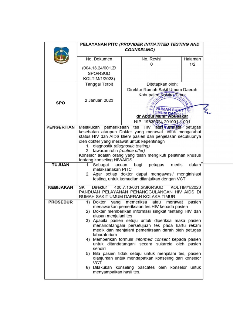 Edit Pelayanan Pitc | PDF