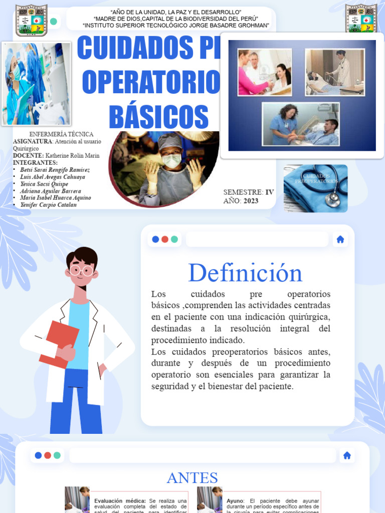 Cuidados Preoperatorios Esenciales | PDF
