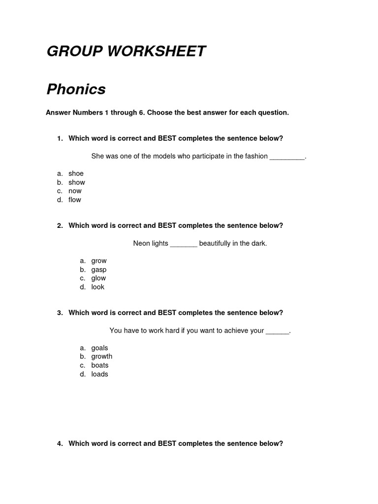 Group Worksheet | PDF Group Worksheet | PDF