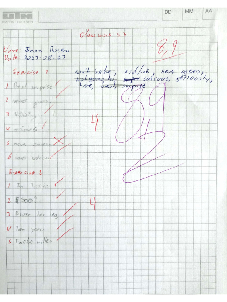 Rosero Jean Classwork 5.3 | PDF