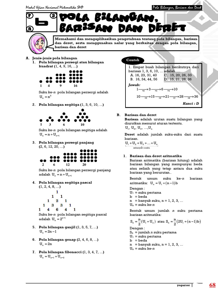 Pola Bilangan | PDF | Metode & Bahan Ajar