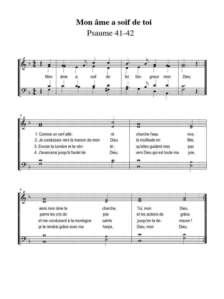 Psaume 41-42 | PDF