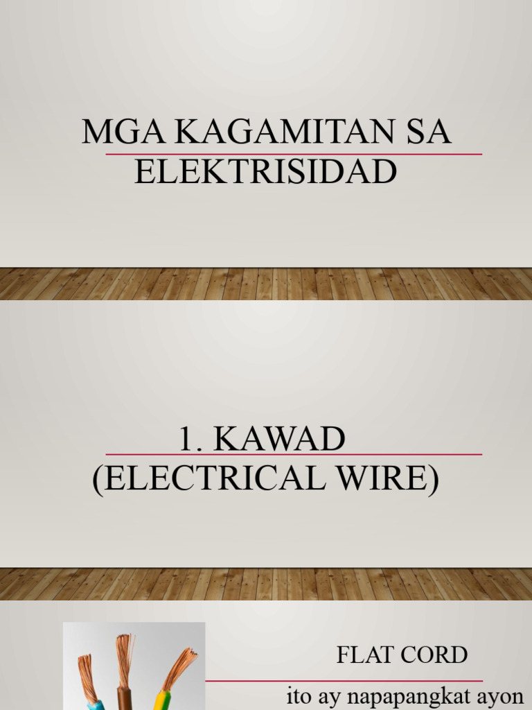 Mga Kagamitan Sa Elektrisidad | PDF