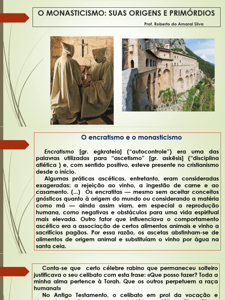 13 - Monasticismo - Origens e Primórdios | PDF | Ciências Sociais ...