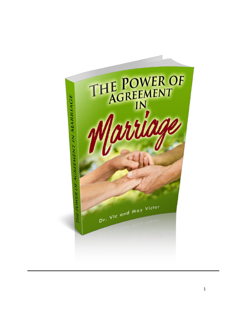 The Power of Agreement in Marriage Ebook | PDF | Religion & Spirituality