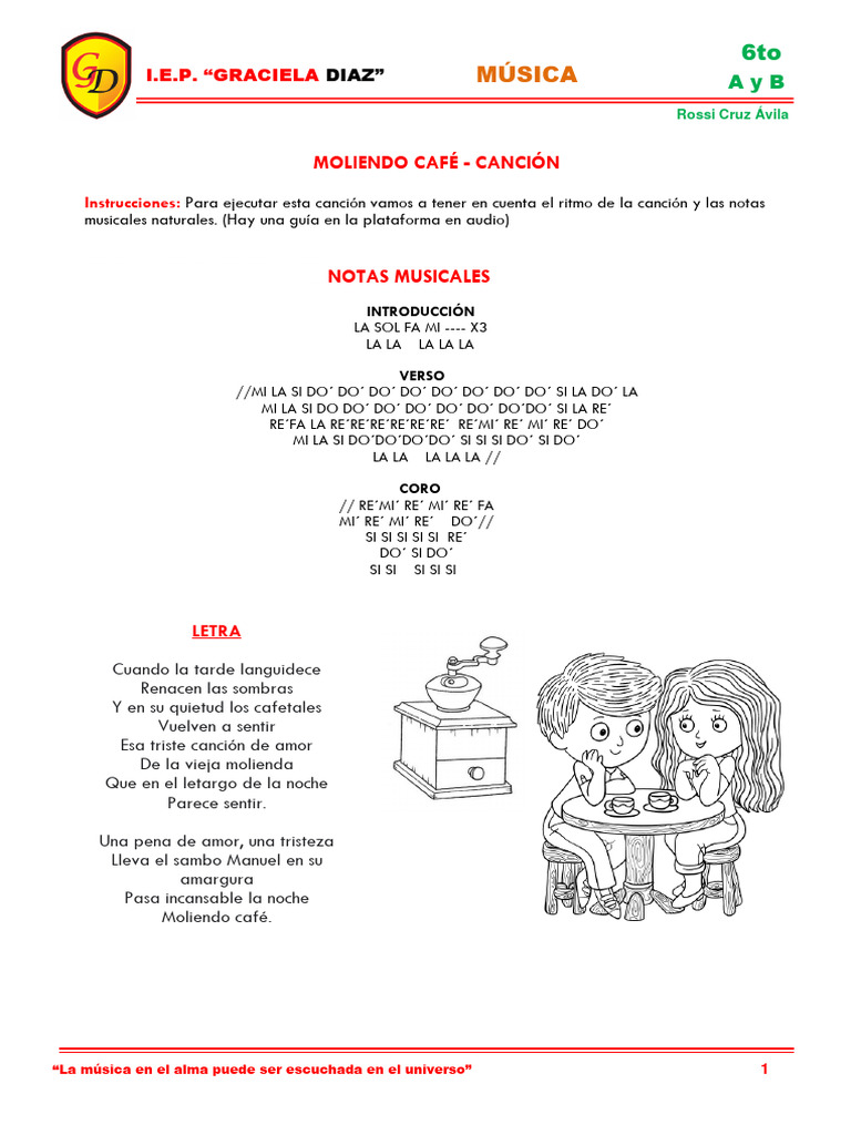 Moliendo Cafe - Cancion | PDF