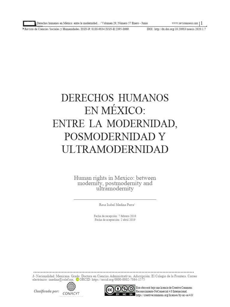 Derechos Humanos en México: Modernidad y Más | PDF | Ciencias sociales