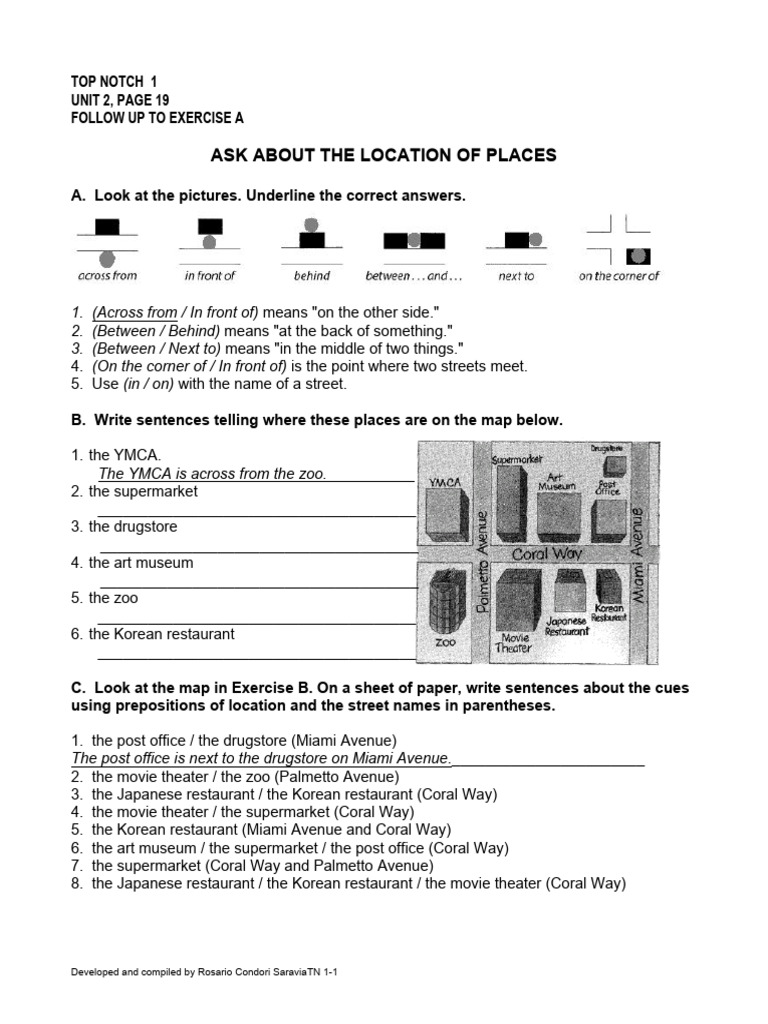 Giving Directions | PDF | Grammar | Languages