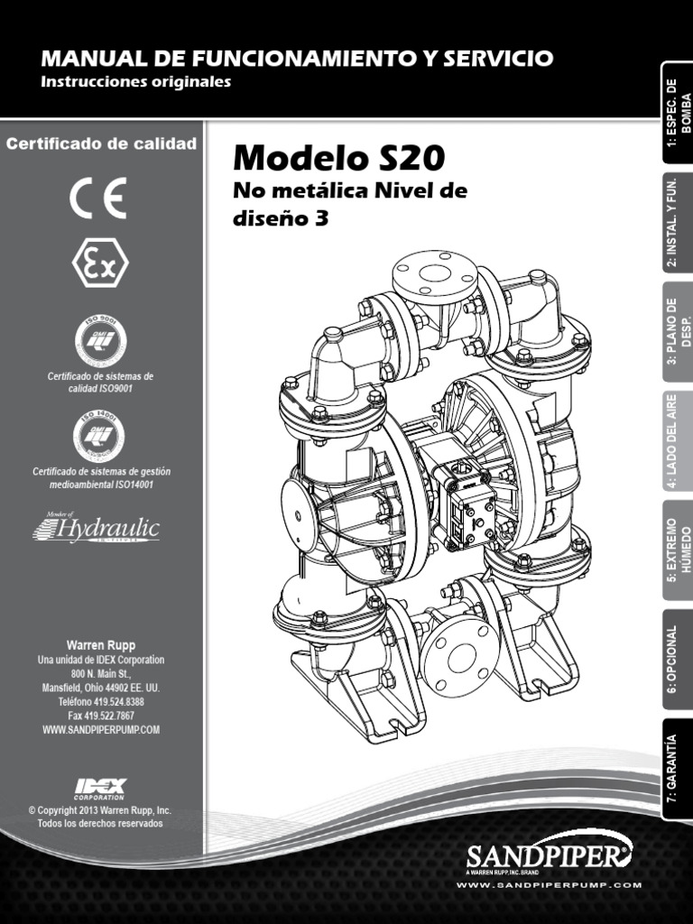 Pneumatic Pump Sand Piper S20 | PDF