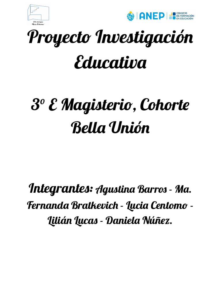 Proyecto Investigación Educativa | PDF | Educación a distancia | Enseñando