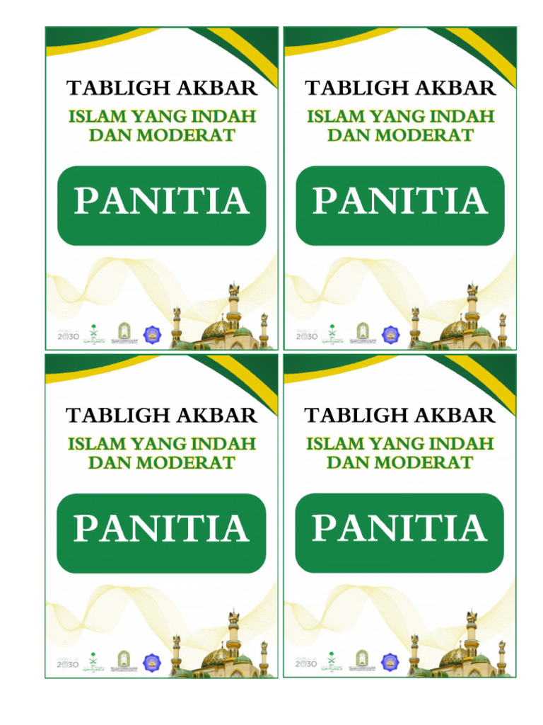 ID Card Tabligh Akbar | PDF