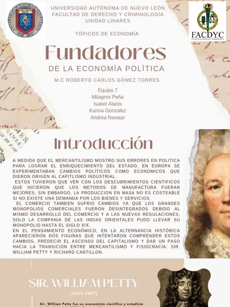 Fundadores de La Economía Política | PDF