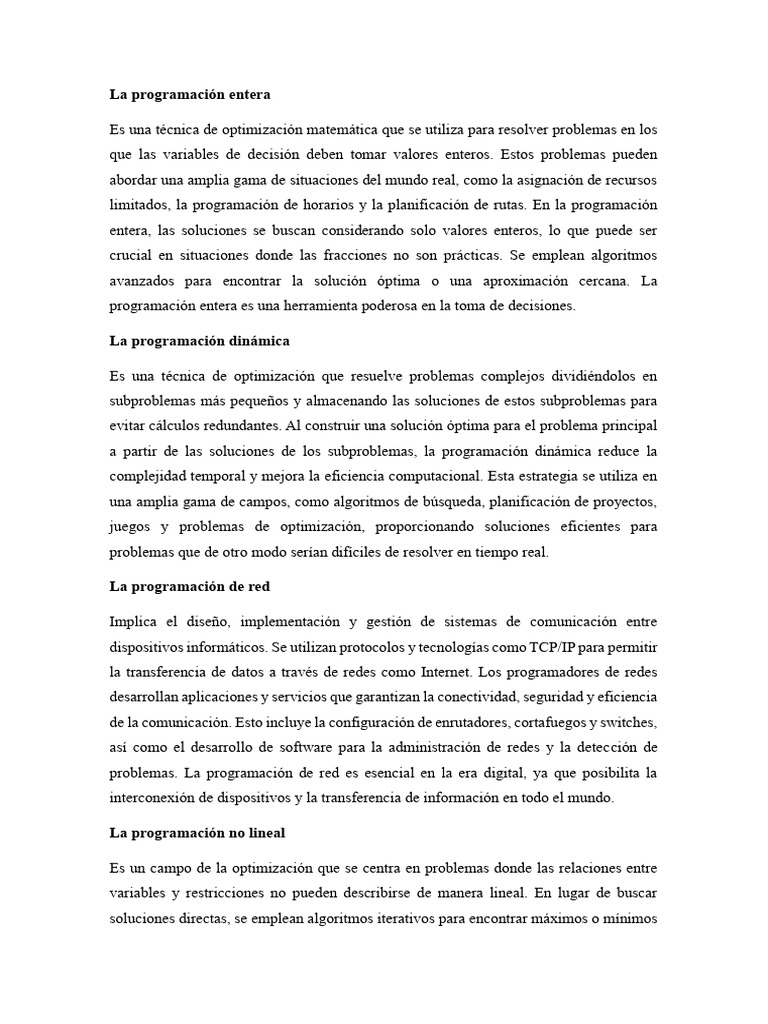 La Programación Entera | PDF | Optimización Matemática | Inventario