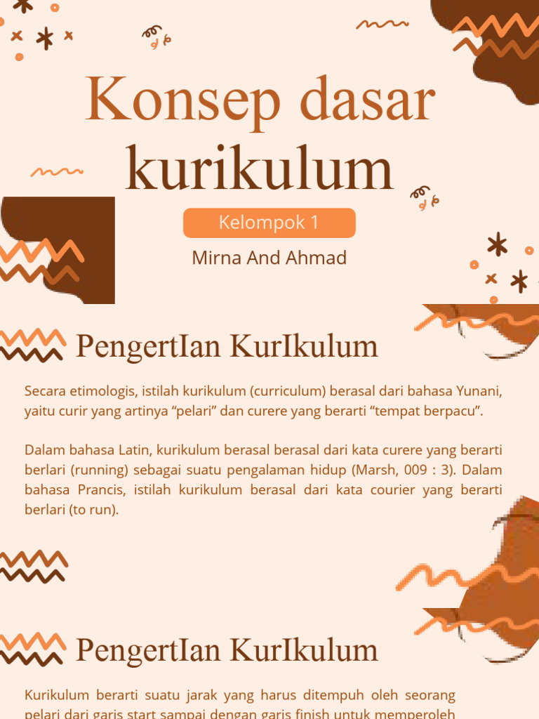 Konsep Dasar Kurikulum | PDF