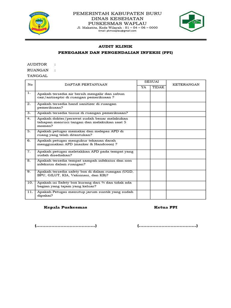 Audit Klinik, PPI | PDF