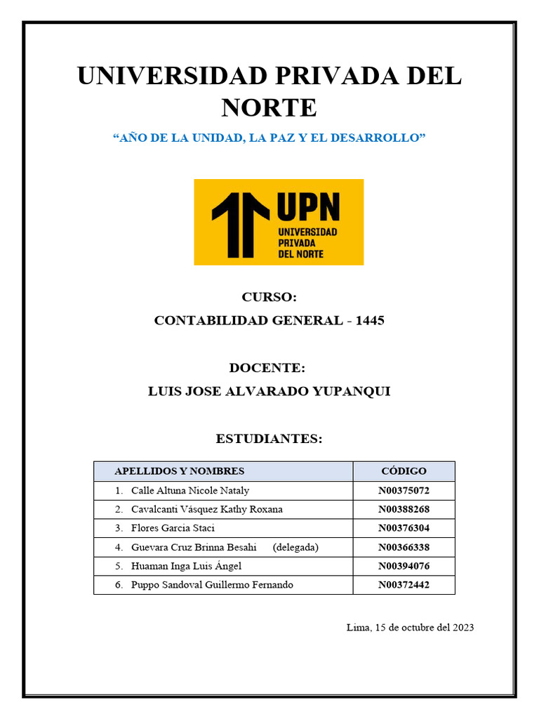 Informe 1 - Constitucion de Empresa - Grupo 5 | PDF | Contabilidad | Business