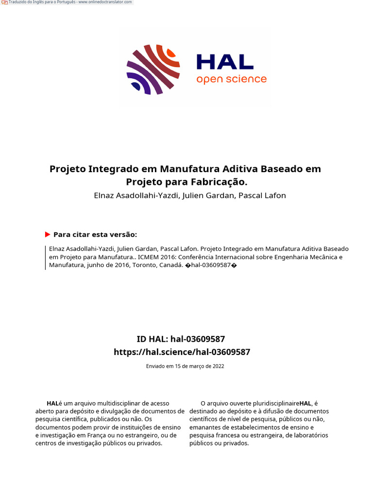 Integrated Design in Additive Manufacturing Based - En.pt | Download ...