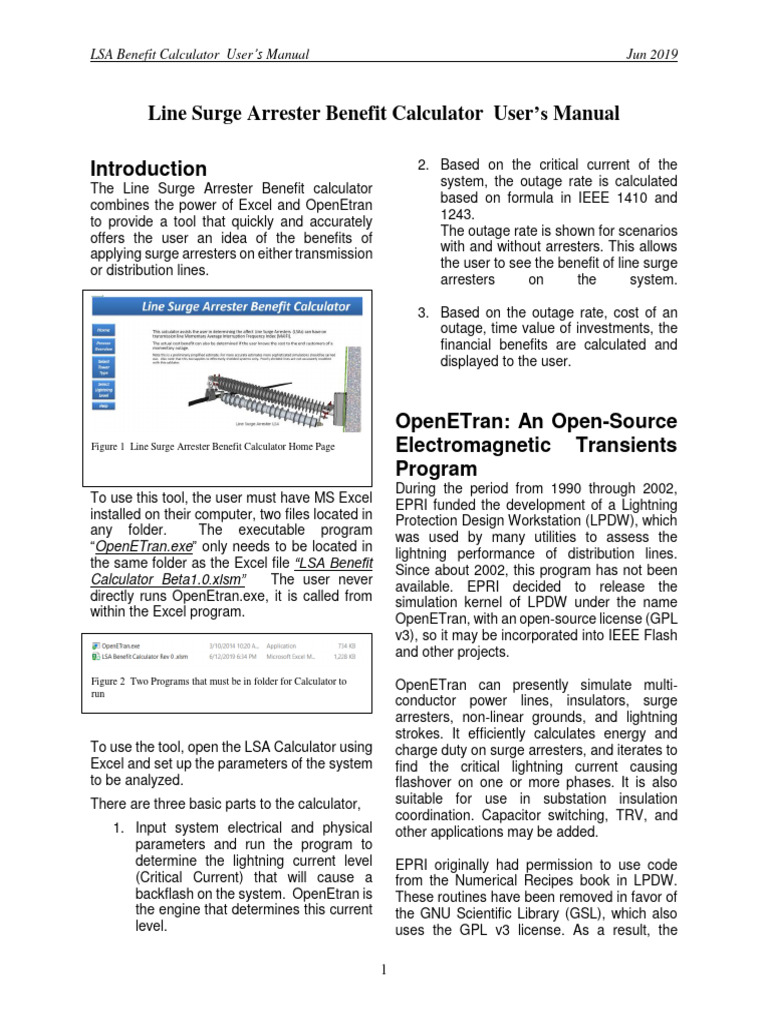 LSA Benefit Calculator User Manual | PDF