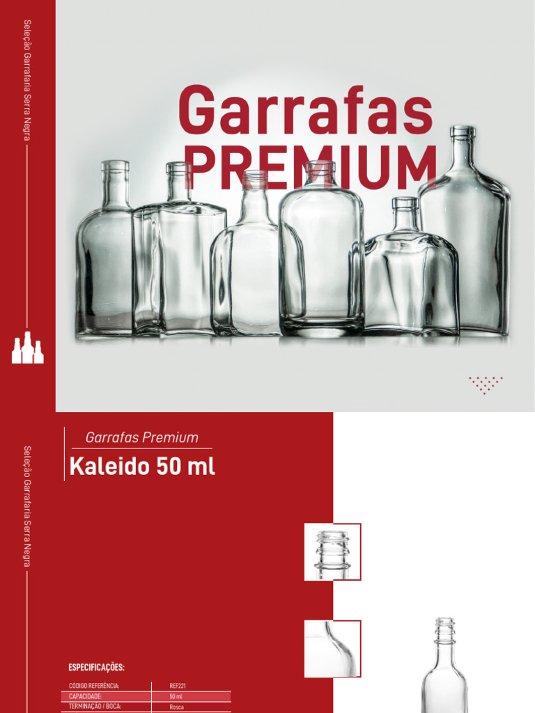 03 Catalogo Garrafas Premium Garrafaria Serra Negra | PDF | Vinhos | Bebidas alcoólicas
