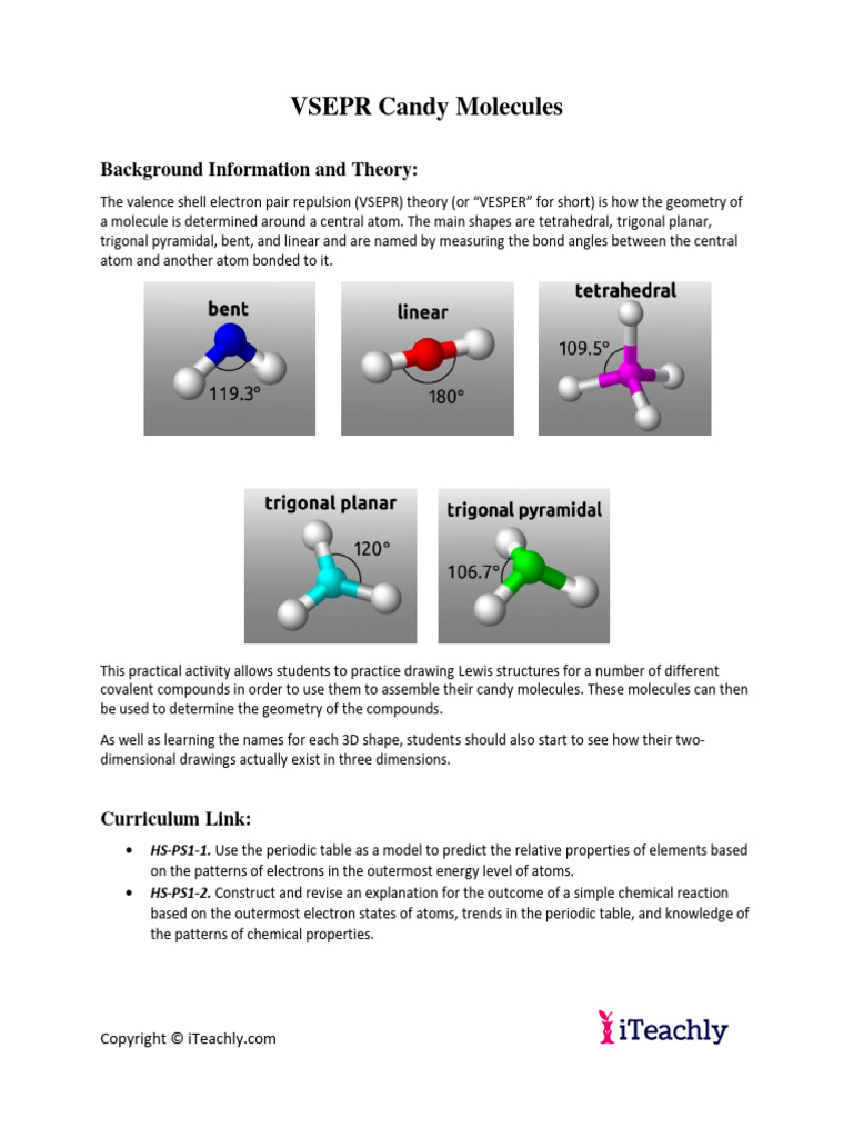 2 6 Candy Molecules Lab | PDF