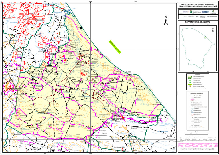 Mapa Municipal de Aquiraz, CE | PDF