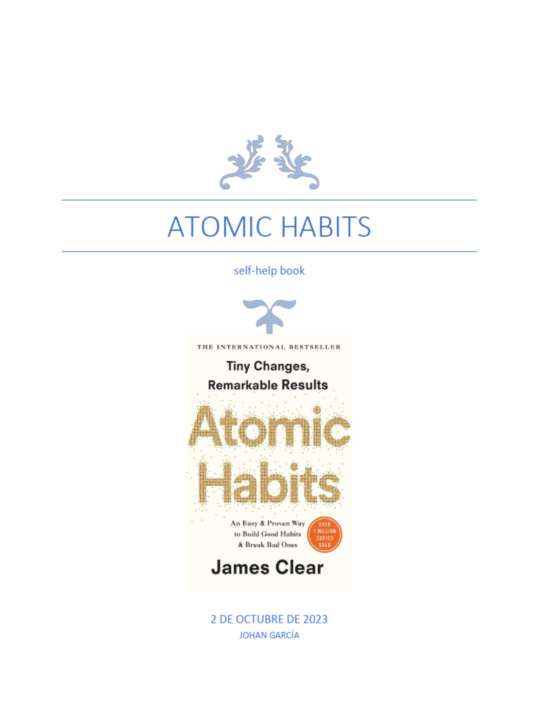 Atomic Habits | PDF | Self-Improvement