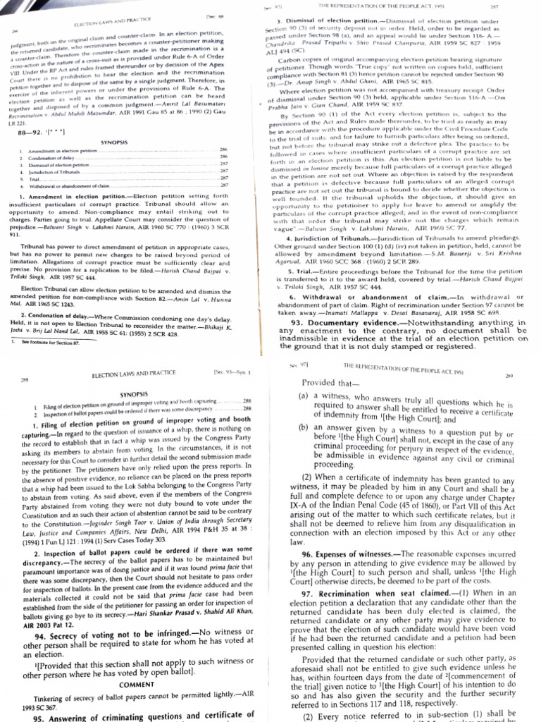 Trial of Election Petition | PDF | Judgment (Law) | Constitutional Law