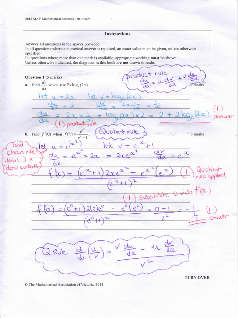 MAV Exam 1 Q - S and A - S | PDF