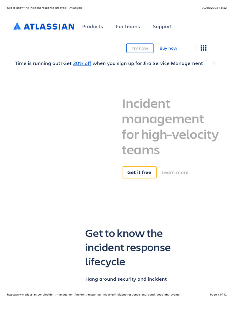 Get To Know The Incident Response Lifecycle - Atlassian | PDF | Incident Management | Life Cycle ...