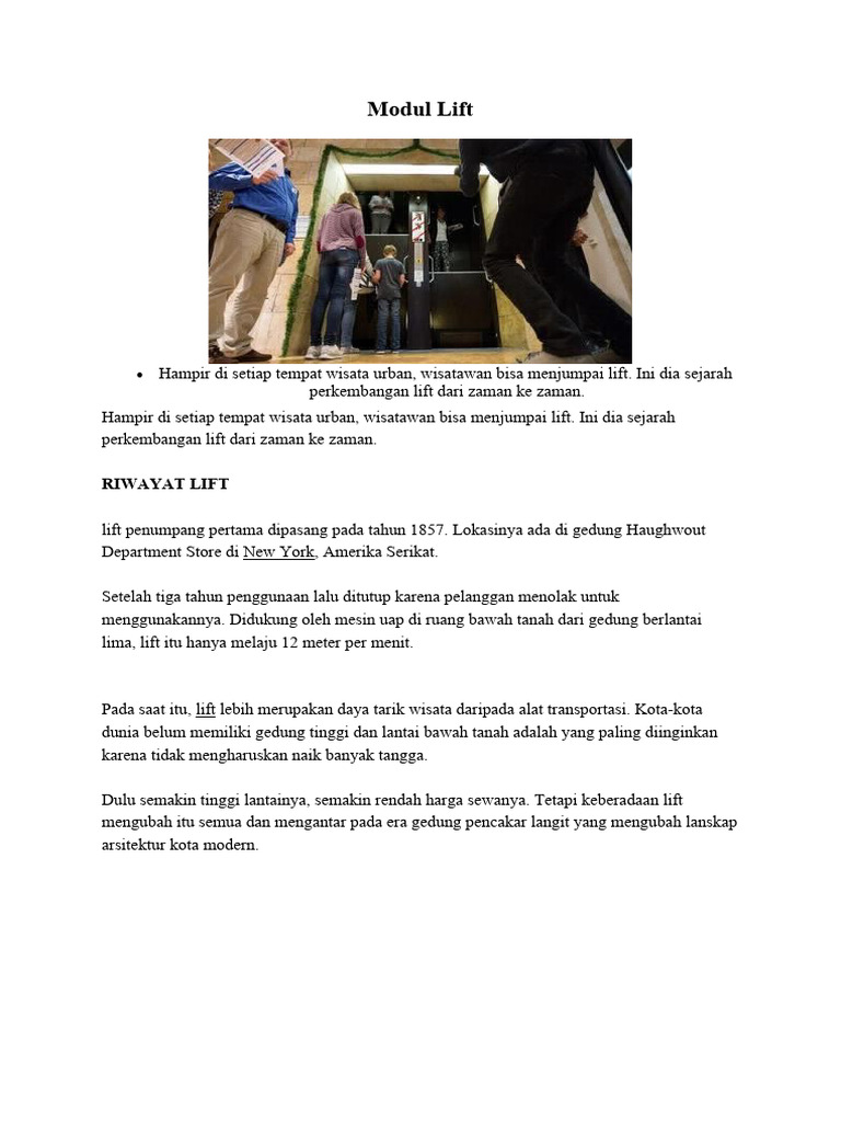 Modul Lift | PDF | Seni