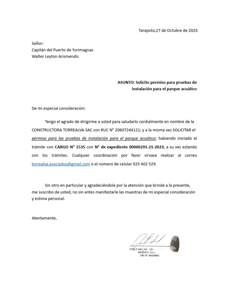 Solicitud Pruebas | PDF