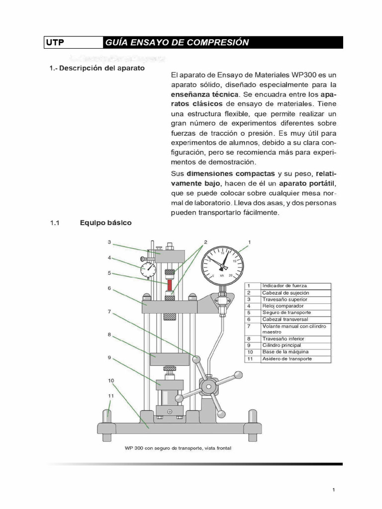 Laboratorio N°1 Compresión | PDF | Deformación (ingeniería) | Ciencia ...