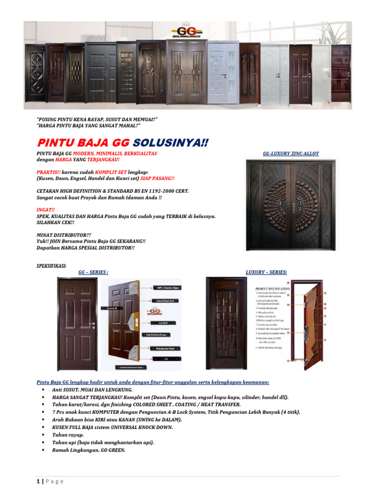Brosur Pintu GG | PDF