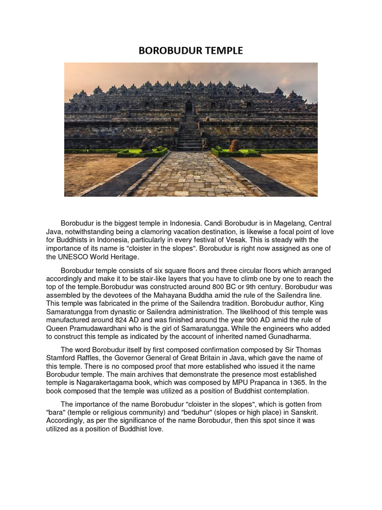 Borobudur Temple | PDF