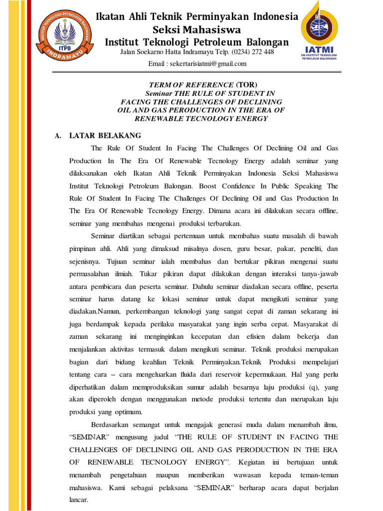 Tor Pembicara Seminar Mi-Pro | PDF | Teknologi & Rekayasa