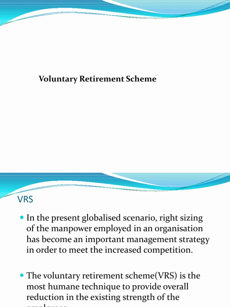 Voluntary Retirement Scheme Guide | PDF | Technology & Engineering