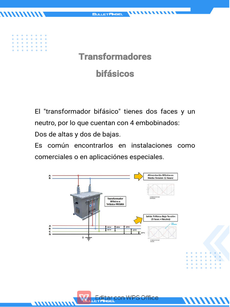 Transformadores Bifásicos: Características y Función | PDF