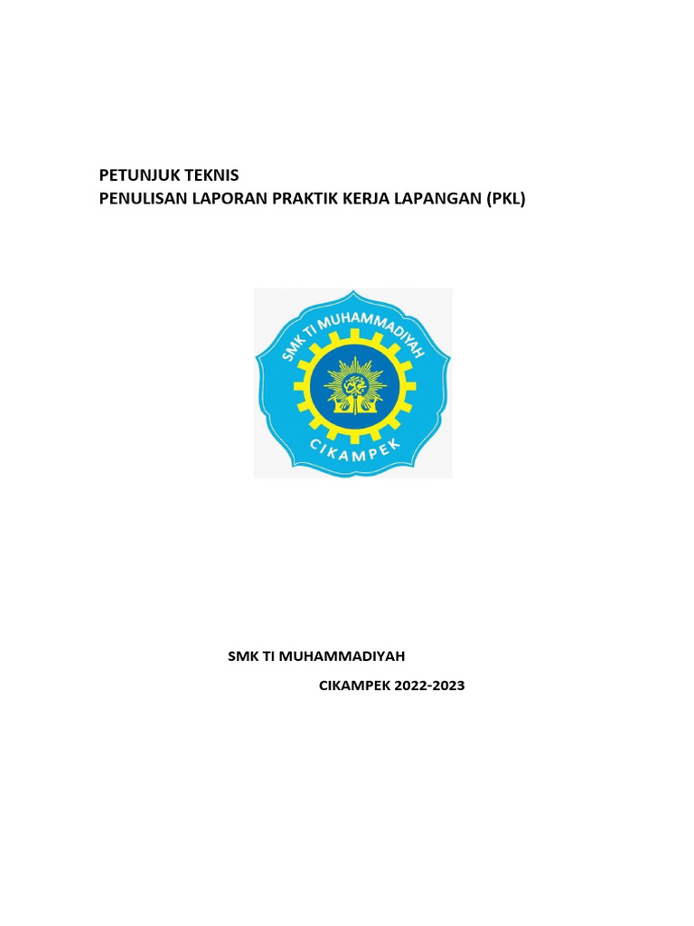 Juknis Laporan PKL 2023 | PDF