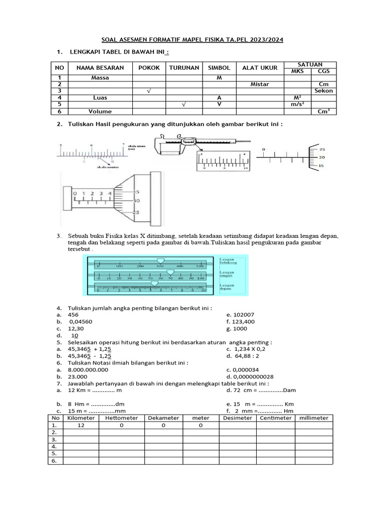 Soal Asesmen Formatif | PDF
