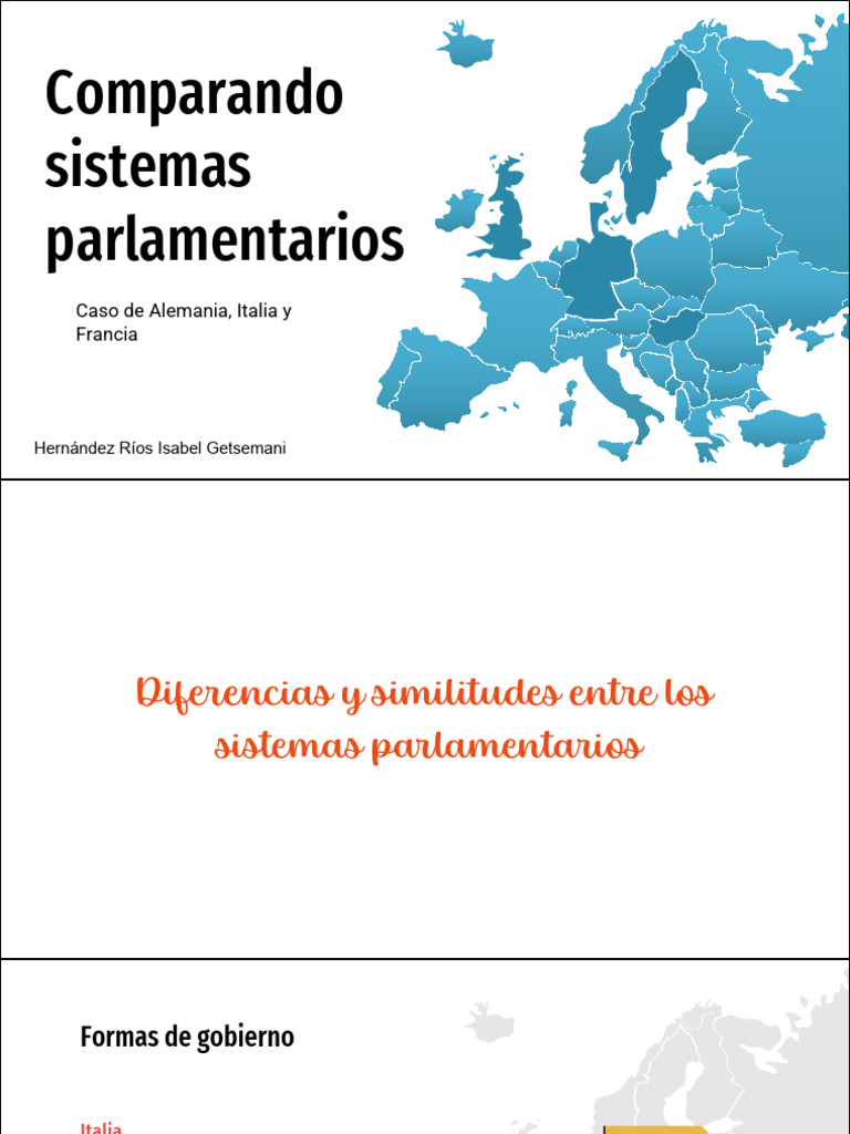 comparando sistemas políticos | PDF | Parlamento | primer ministro