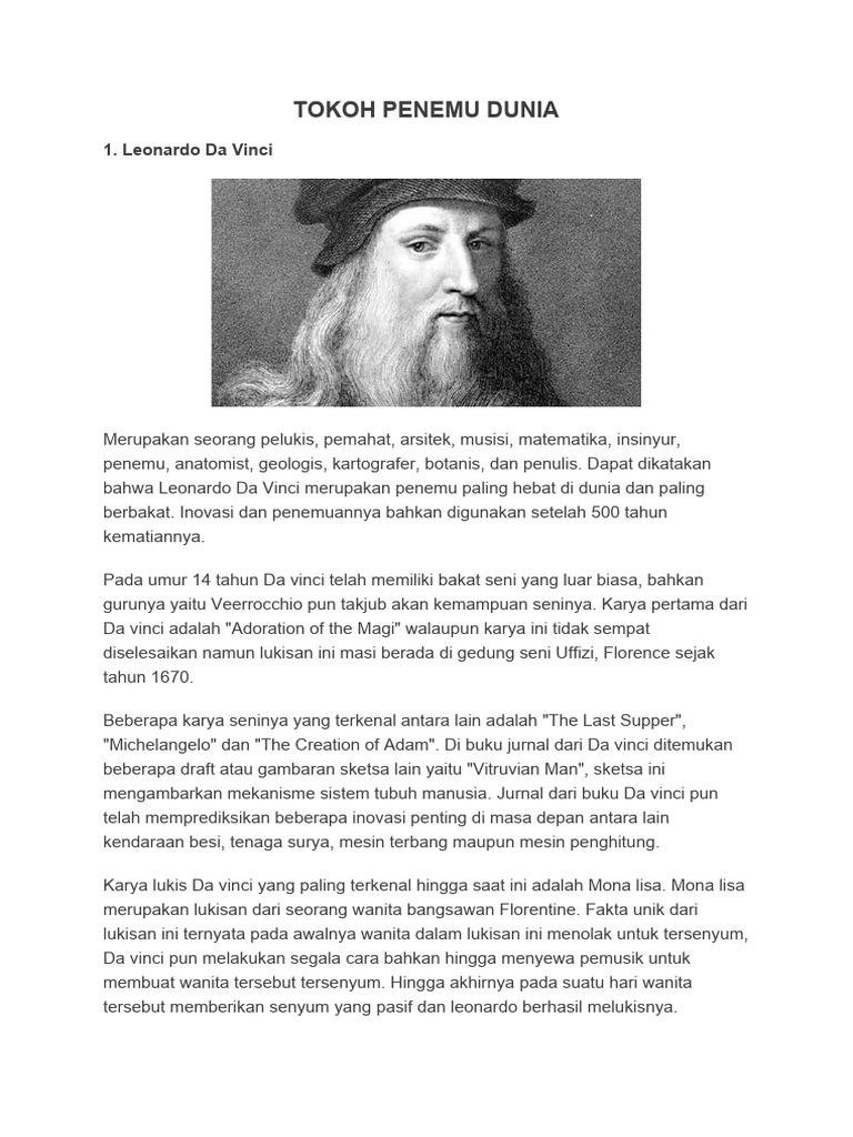 Tokoh Penemu Dunia | PDF | Perjalanan | Sejarah
