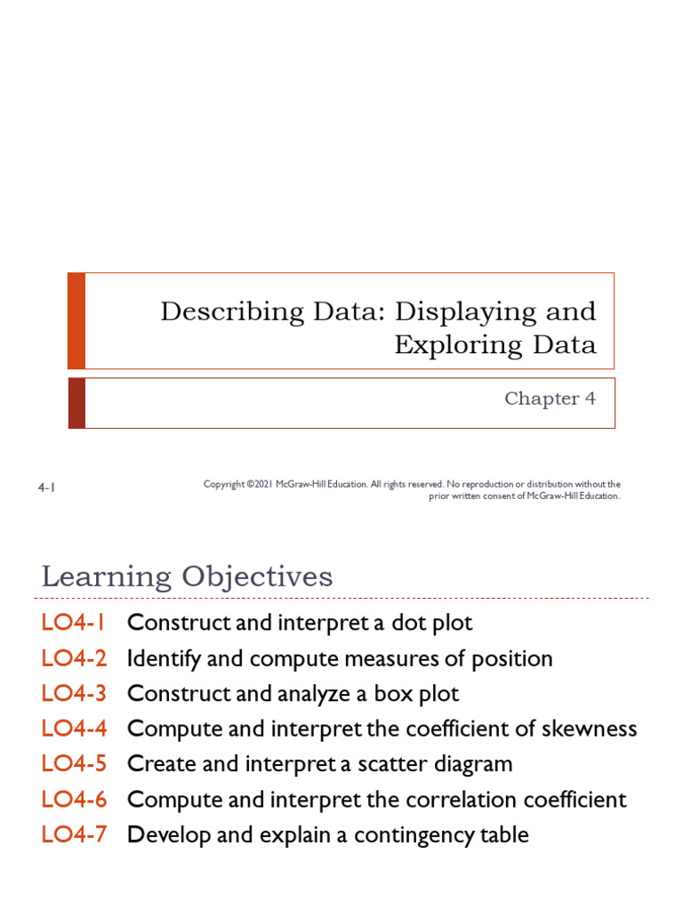 Lind 18e Chap004 | PDF | Skewness | Quartile