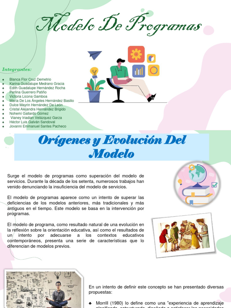 Exposicion Modelo de Programas PDF | PDF | Plan de estudios | Enseñando