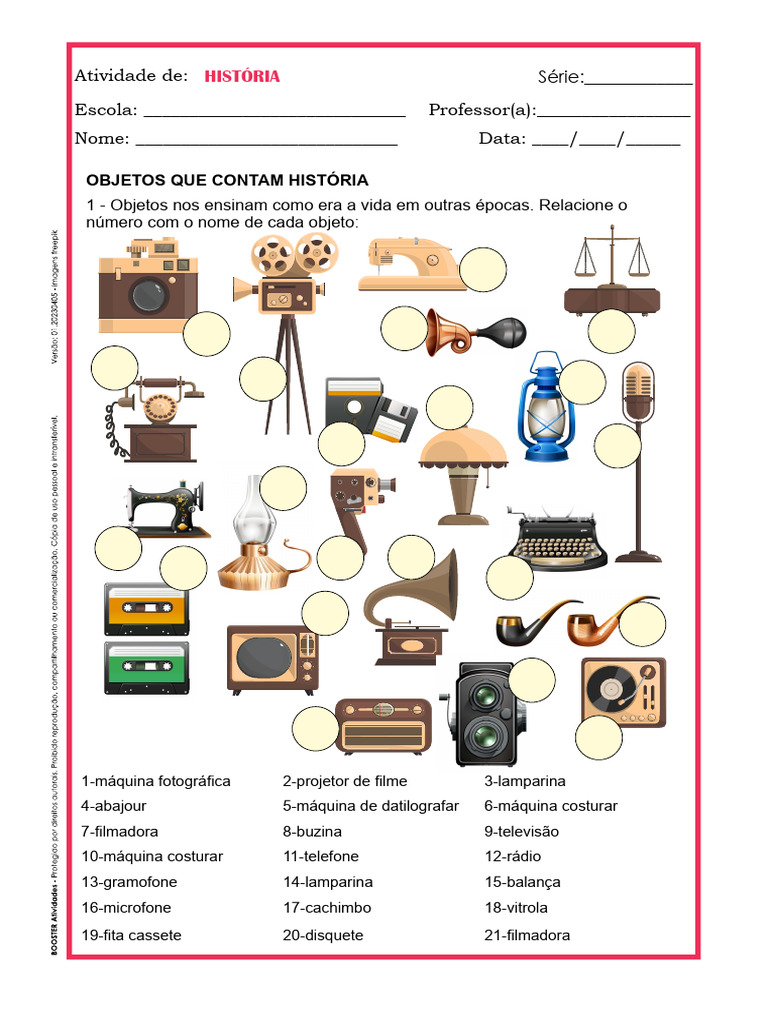 História - 2 - Objetos Antigos Que Contam História. | PDF | Jogos e ...