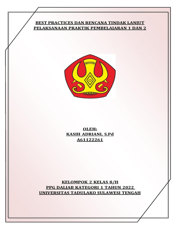 LK 3.1 Best Praktices Dan Rencana Tindak Lanjut Dari Pelaksanaan PPL ...