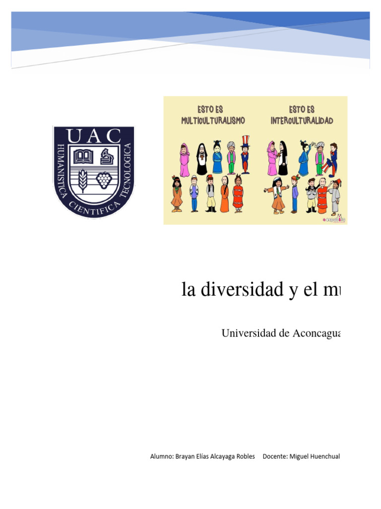 Trabajo Diversidad y Multicularidad | PDF | Migración humana | Desigualdad social