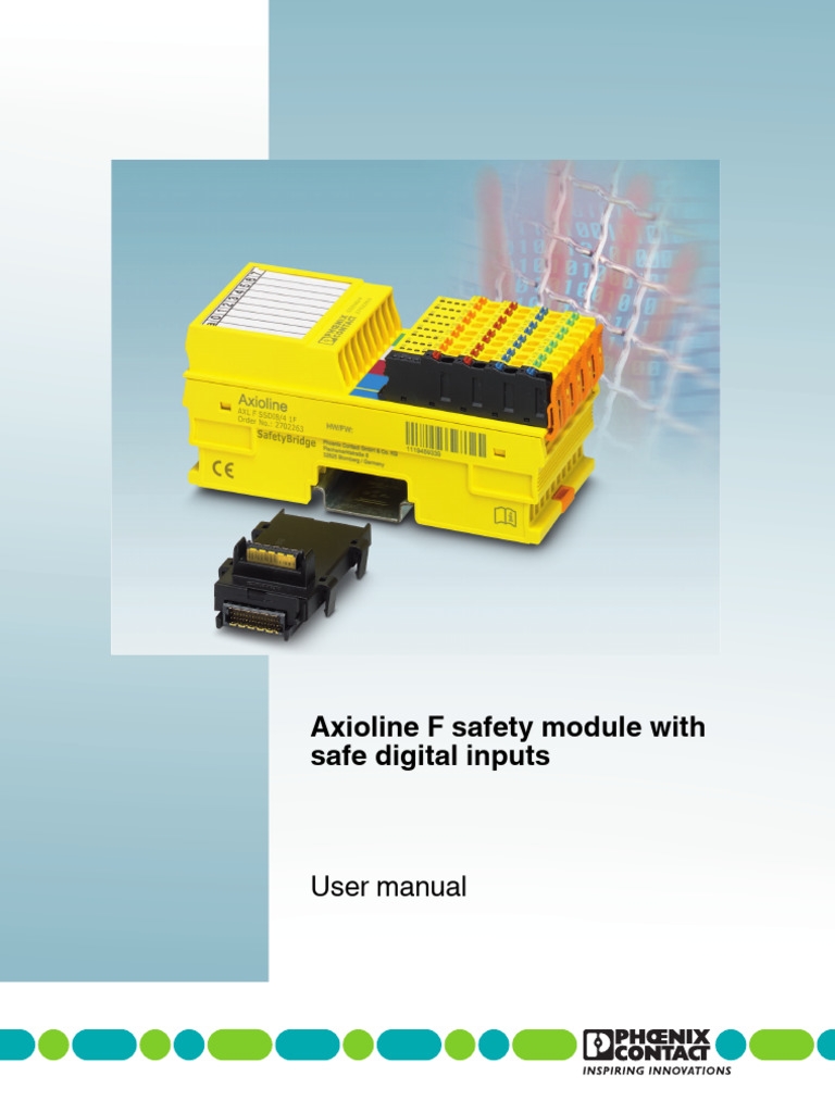 Axioline F Safety Module With Safe Digital Inputs: User Manual | PDF ...