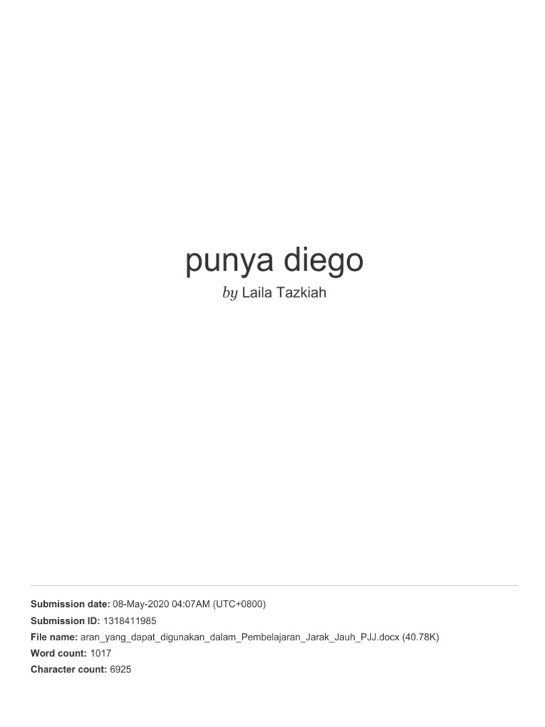 Punya Diego | PDF